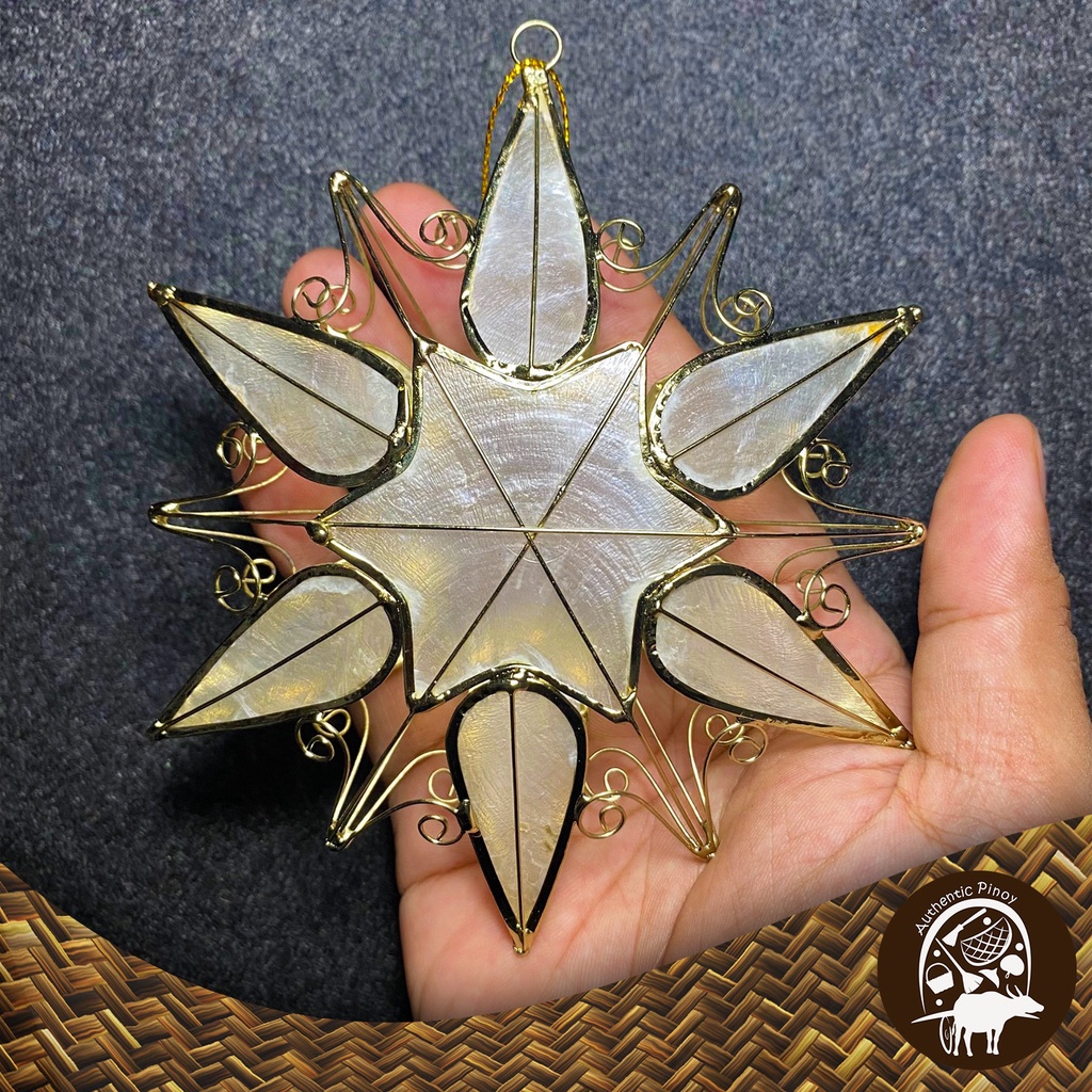 Christmas Tree Ornaments made from Kapis / Capiz Shell | Christmas tree ...