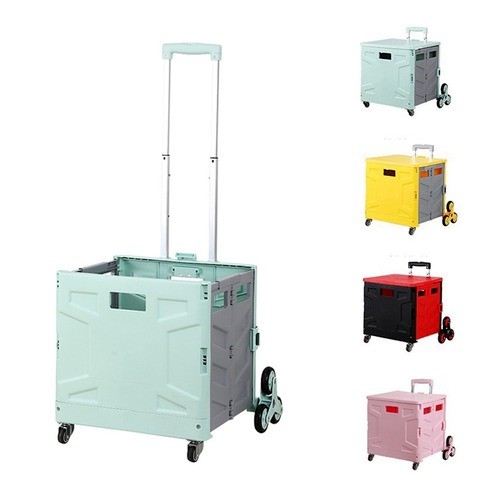 Large Folding Trolley Foldable Box Shopping Cart Box Trolley market ...