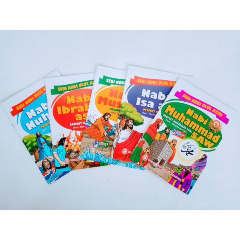 NABI Ulul Azmi's Prophet's Story Book Package Contains 5 Books | Shopee ...