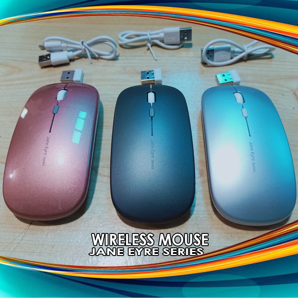 Wireless Mouse Ergonomic Receiver Optical Adjustable Mice Rechargeable ...