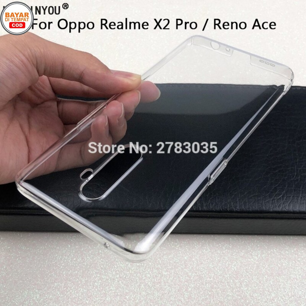 Realme X2 Pro - Transparent Mica Clear Hard Case Hardcase Casing Cover ...