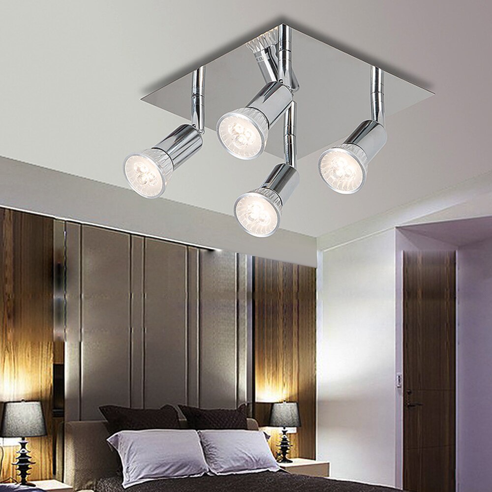 Modern Adjustable LED Ceiling Light Aluminum 12W Bathroom light ...