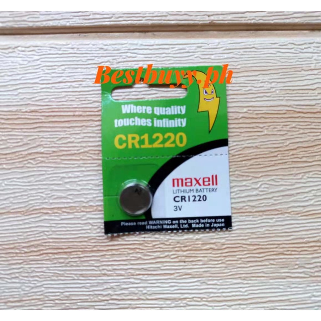 CR1220 3V Original Maxell Lithium Battery (1piece) | Shopee Philippines