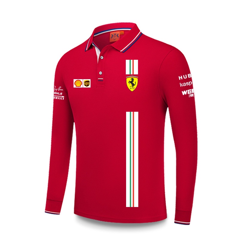 2022 New F1 Racing Suit + Ferrari Team F1 Racing Jersey + Unisex Summer ...