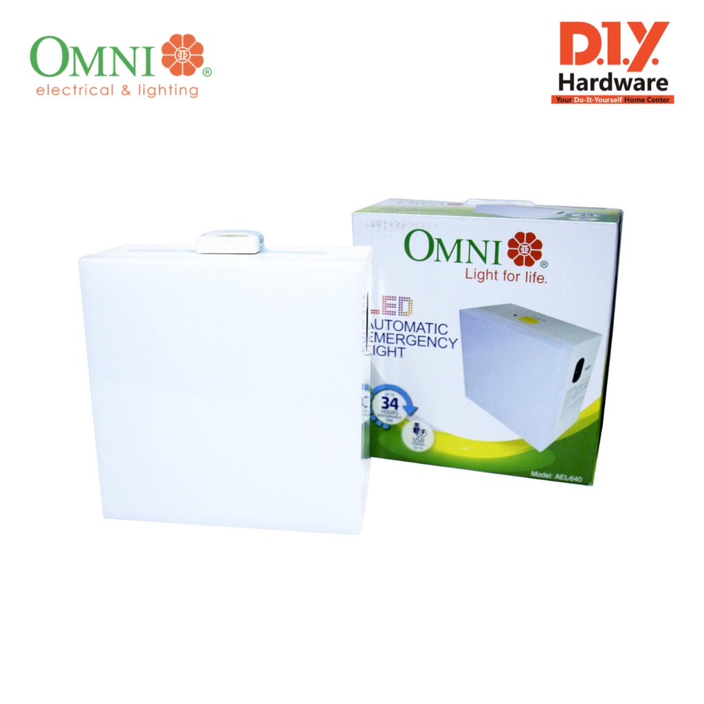 Omni LED Rechargeable Automatic Emergency Light High Quality And Affordable Ael-640 | Shopee ...