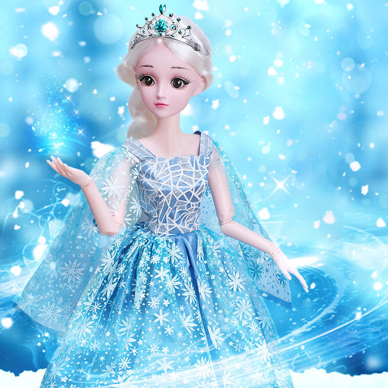 Oversized 50cm Shangmeibi Barbie Doll Talking Lisa Elsa Princess Elsa ...