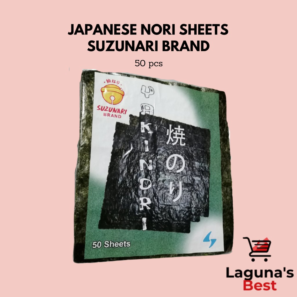 Japanese Nori Sheets Suzunari Brand 10/50 sheets | Shopee Philippines