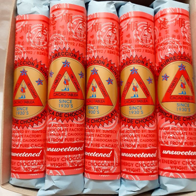 La Resurrection and Sunteck Chocolate Unsweetened Tablea Chocolate 10 ...