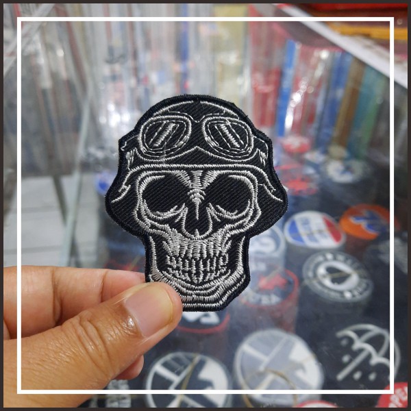 Skull SMALL EMBROIDERED PATCH VARIANTS | Shopee Philippines
