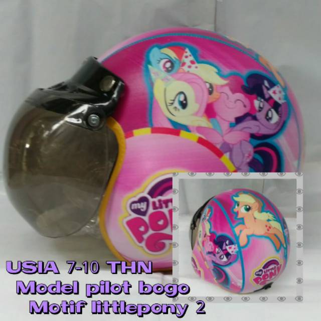 Littlepony Pilot Model Kids Helmet (7-10 Years Old) | Shopee Philippines