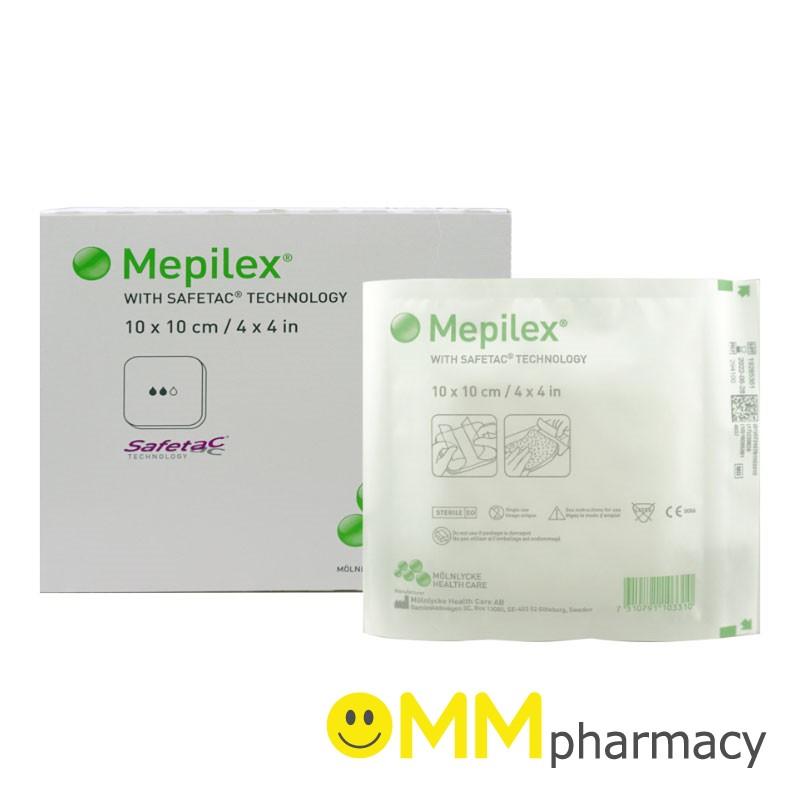 Mepilex Foam Sheet For Pressure Wound Dressing Size 10x10cm. | Shopee ...