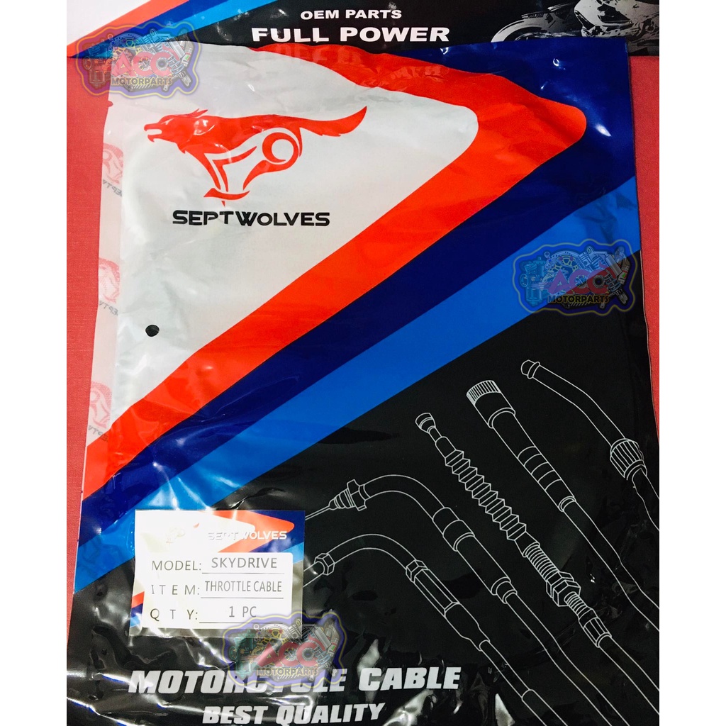 ACC Motorparts Throttle Cable for Suzuki Skydrive (OEM Motorcycle Parts ...