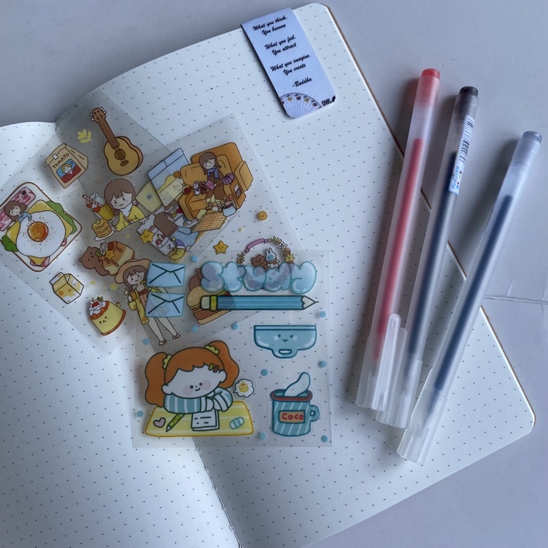 Owl Notebooks Bujo Starter Pack Dotted Kraft Journal Free Sticker Set ...