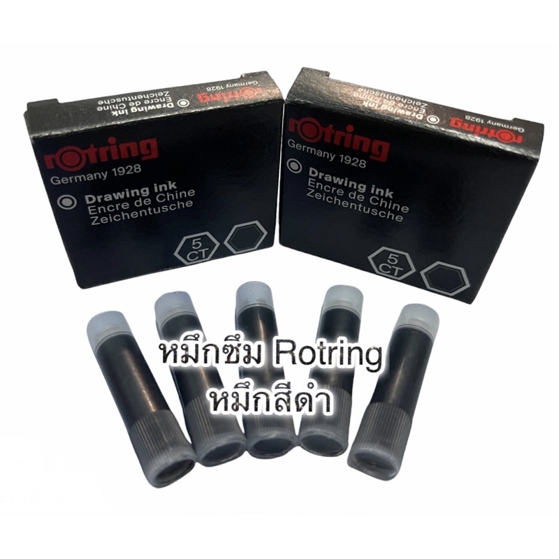 "1 Box 5 Tubes" Fountain Ink Rotring Tube Nibs | Shopee Philippines