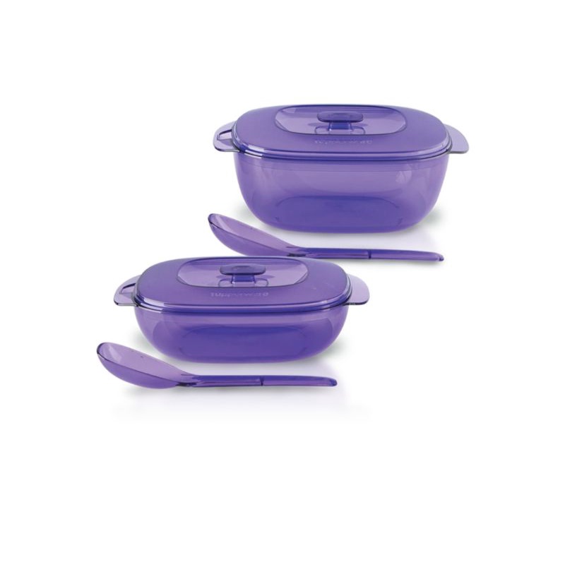 Tupperware Royal Crystalline Servers (2 pcs) | Shopee Philippines