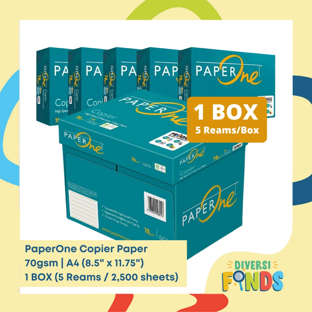 1BOX or 5 REAMS A4 Size Paper One All Purpose / PREMIUM Copy Paper ...