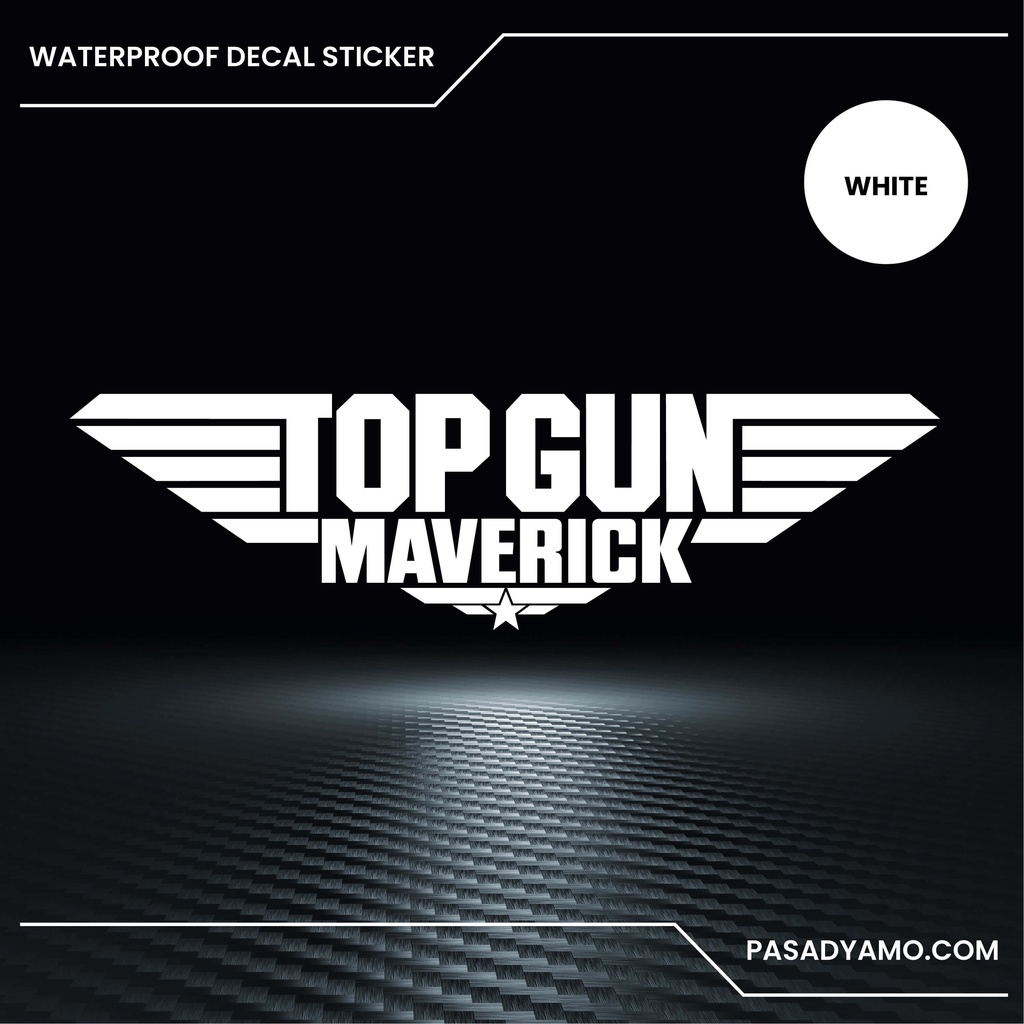 Top Gun Maverick Logo Decal Sticker for Cars Motorcycles Helmets ...