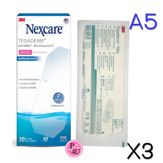 Tegaderm Wound Dressings 3M Nexcare Tegaderm Waterproof Transparent ...