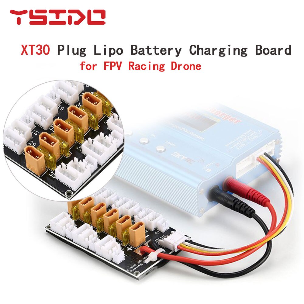 1S-3S 20A XT30 Plug Lipo Battery Parallel Charging Board for RC Racing ...