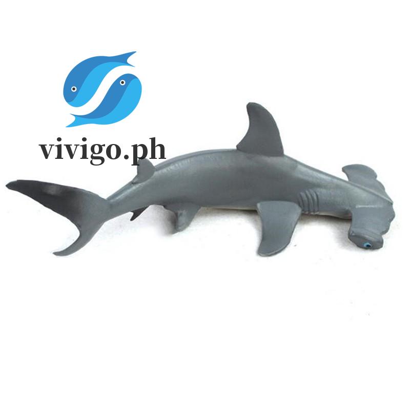 Shark Model Head Toy Model Shark Realistic Animal Figure Solid Plastic ...