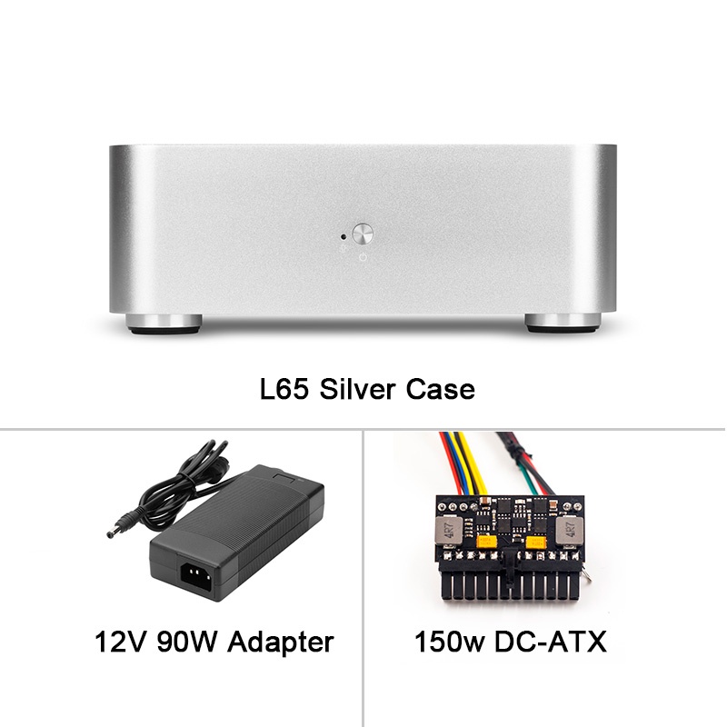 RGEEK L60 All Aluminum Chassis Computer Case Mini Desktop Mainframe PSU ...