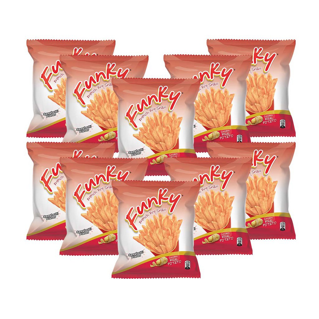 Funky Potato Fries -Spaghetti 23g Set of 10 | Shopee Philippines