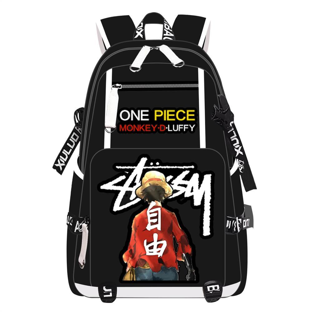 Fashion Bag school bag one piece men Luffy peripheral anime two ...