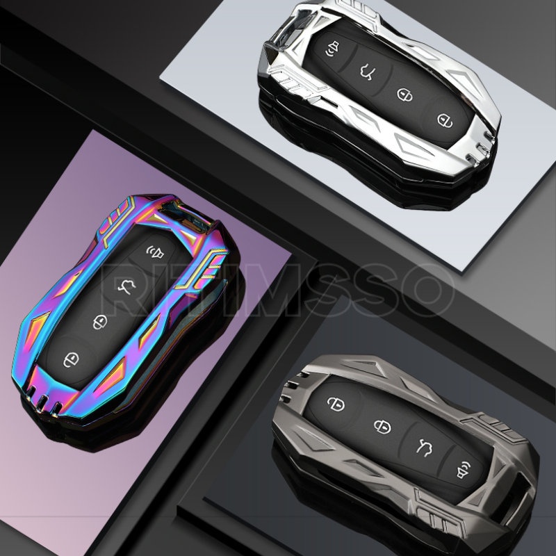 Zinc Alloy Car Remote Key FOB Key Case Cover for Geely Azkarra Tugella ...