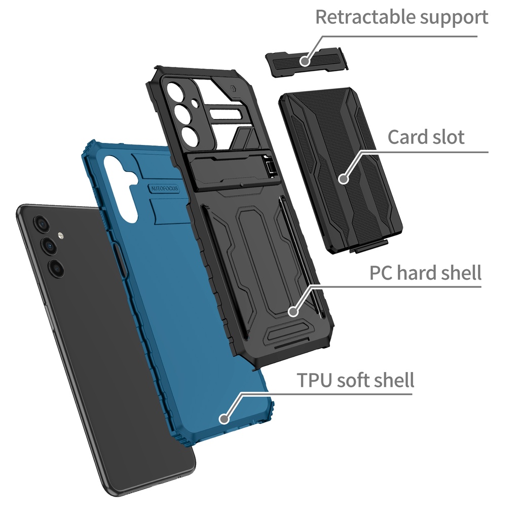 Casing Samsung Galaxy A03 A13 A33 A53 A73 A23 M23 Shockproof Bracket ...