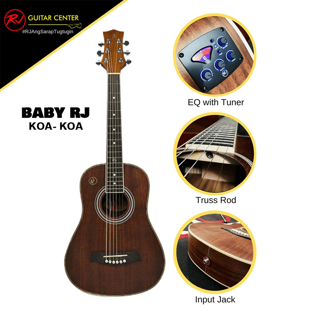 RJ Guitars-Travel Series Premium Acoustic Guitar | Shopee Philippines