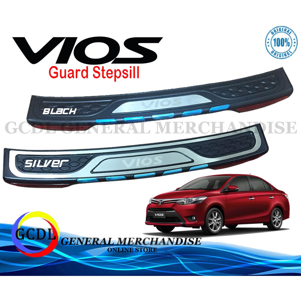 Toyota Vios Rear StepSill -- Vios 2014 - 2017 Rear Stepsills | Shopee ...