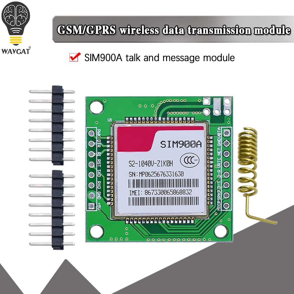 WAVGAT mini GPRS GSM module SIM900A Wireless Extension Module Board ...