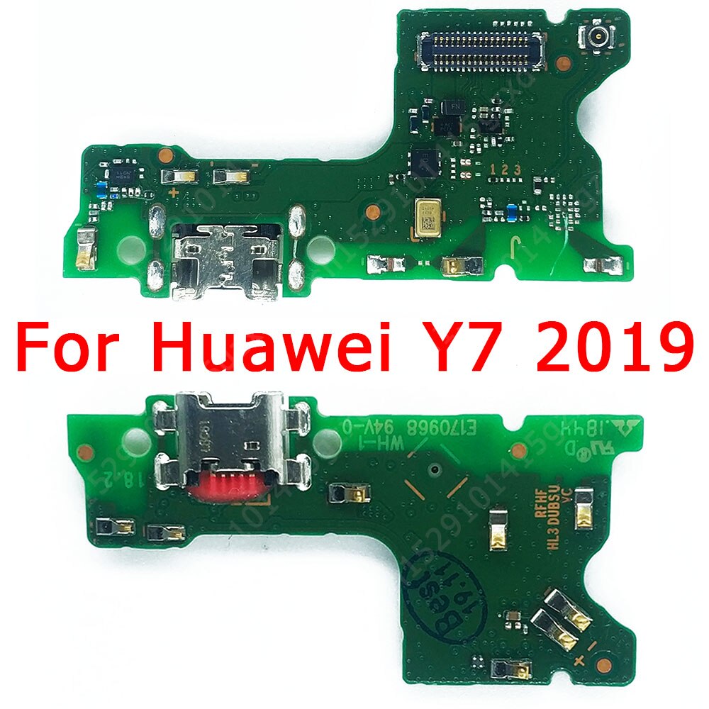 USB Charge Board for Huawei Y7 2019 Charging Port PCB Dock Connector Plate Socket Flex Cable ...