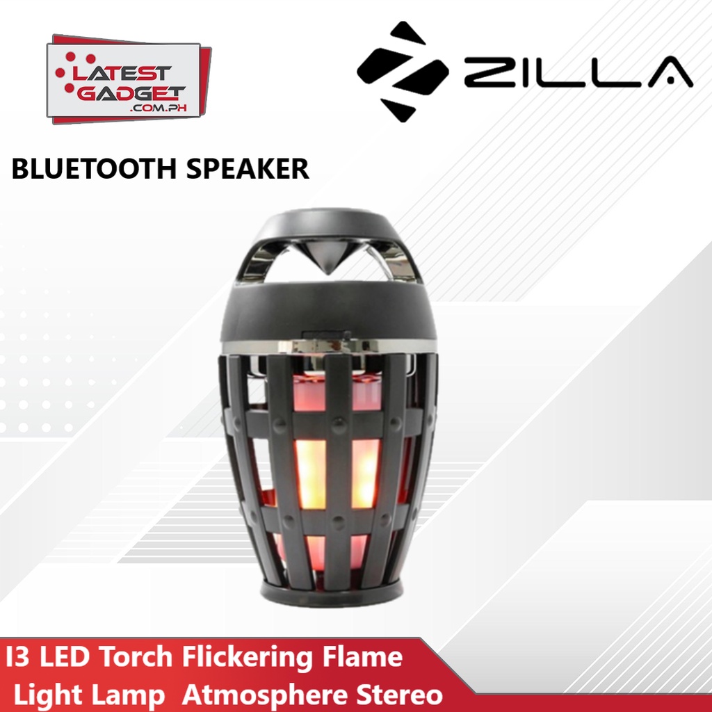 Zilla I3 LED Torch Flickering Flame Light Lamp Bluetooth Speaker ...