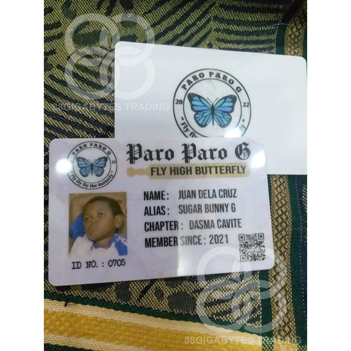 Paro Paro G Identification Card (PVC) (CUSTOMIZABLE) | Shopee Philippines