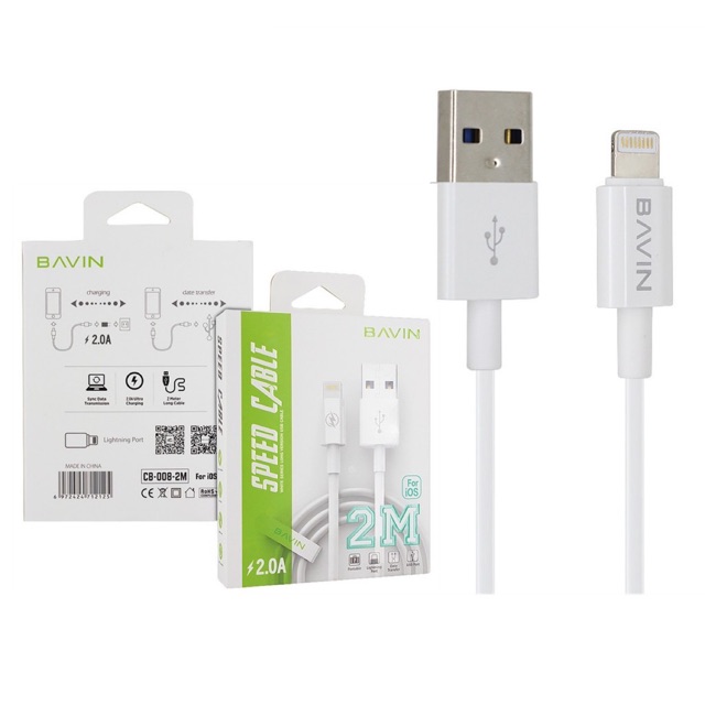 66shop Bavin CB008 2METERS data fast charging cable | Shopee Philippines