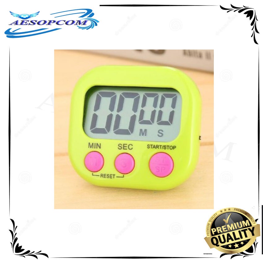 LCD Digital Kitchen Cooking Timer Count Down Up Clock Loud Alarm ...