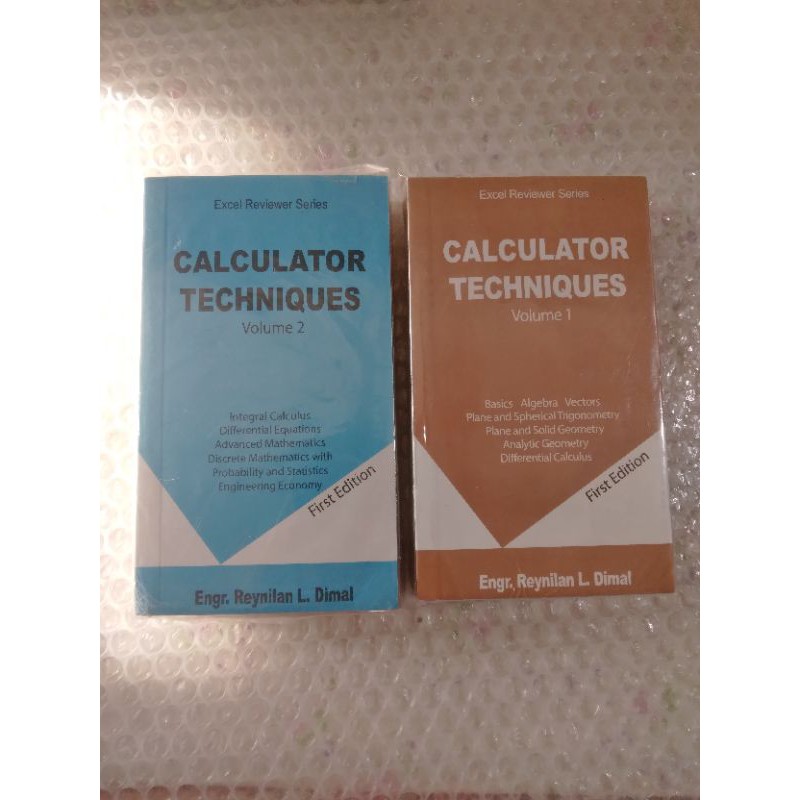 Calculator Techniques volume 1 & 2 By Dimal | Shopee Philippines