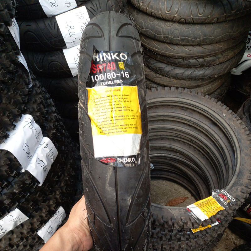 100/80-16 SR740 sport touring tubeless (shinko) made in korea | Shopee ...