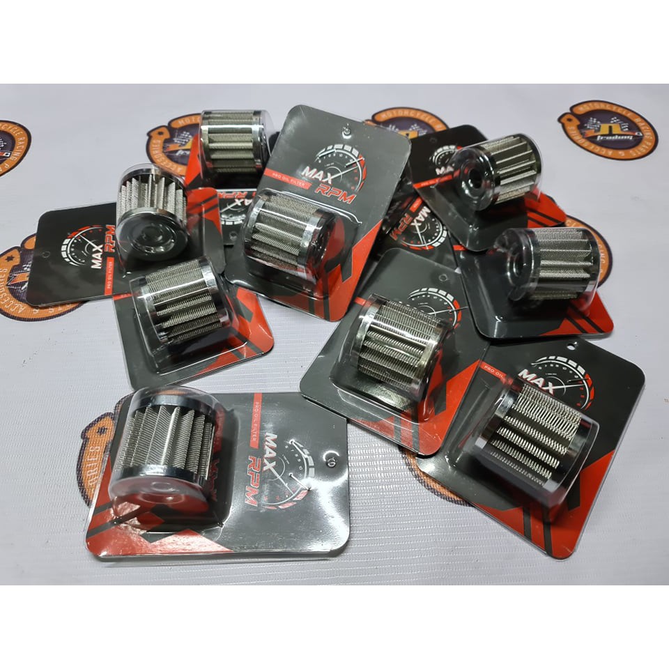 MAX RPM STAINLESS WASHABLE OIL FILTER FOR RAIDER 150 CARB/FI | Shopee ...