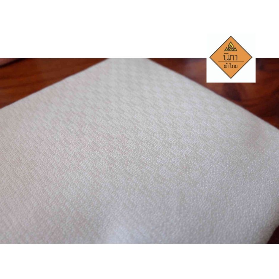 Hand-Woven Cotton Fabric 4 Taps White Background Nipa Shop Thai ...