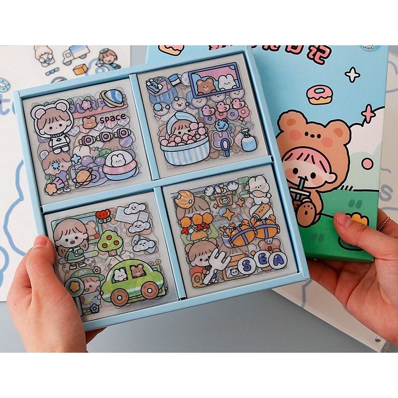 [#SS012] 100PCS/20PCS Cute Cartoon Girl Decoration Stationery ...