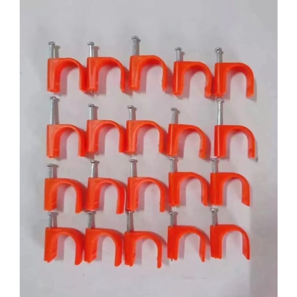 100PCS Orange / Blue PVC Clamp PVC Cable Clips #1/2 or #3/4 FOR CHOOSE ...