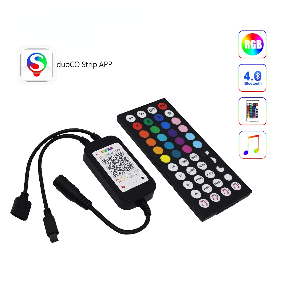 RGB Controller 24V 12V DC 5V 44 Keys IR Wireless Mini Control Bluetooth ...