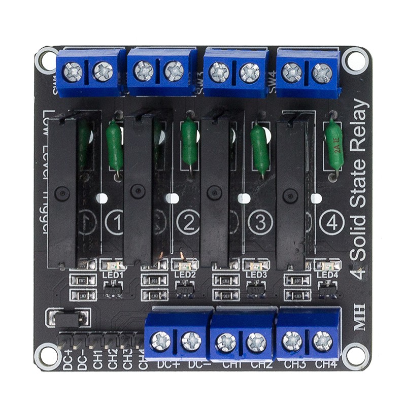 5V 1 2 4 8 Channel SSR G3MB-202P Solid State Relay Module 240V 2A ...