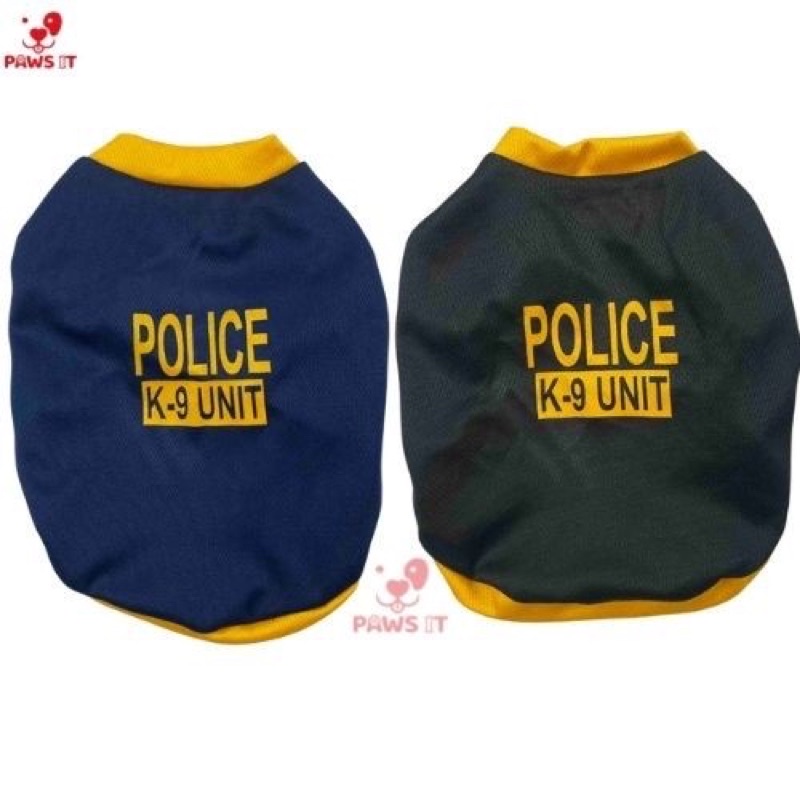 Paws it Dog Cat Clothes Police K9 Dog Shirt | Shopee Philippines