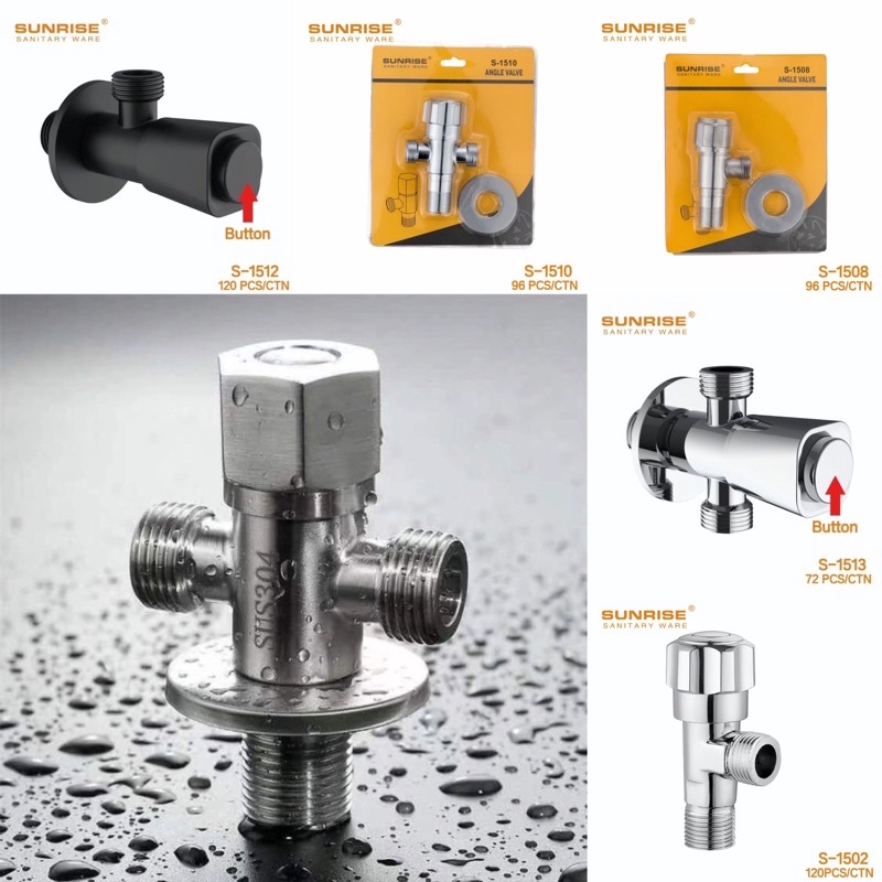 Sunrise Angle Valve heavy duty two way*() | Shopee Philippines