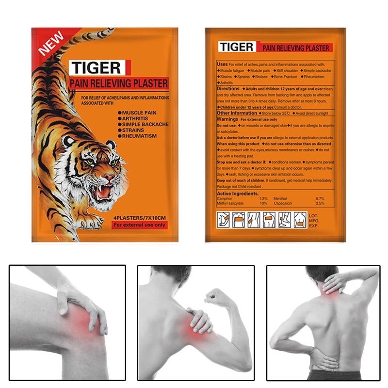 Herbal Cure Chinese Pain Tiger Patches Muscle Arthritis Pain Relieving Plaster Best effect ...