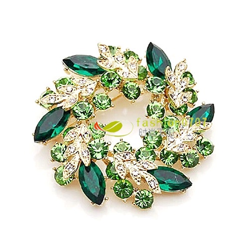 Korean Version Of The Ring Brooch Brooch Jewelry Shiny Rhinestones ...