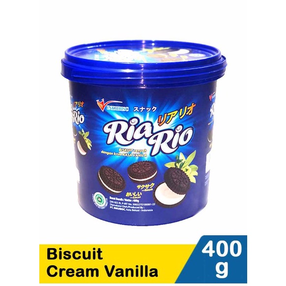 Inkubisc Ria Rio Biscuit Cream Vanilla 400G | Shopee Philippines